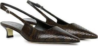 Aeyde Mules &agrave; talon imprim&eacute; serpent