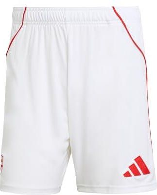 adidas Mens Short Domicile Arsenal 25/26, White/Better Scarlet, M