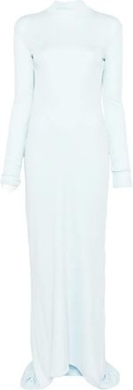 Tom Ford open-back train gown - Blau