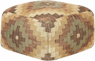 Beliani Pouf MAGURI Jute Bunt