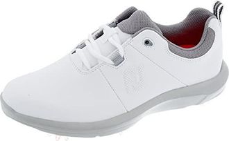 FootJoy Femme Ecomfort Chaussures de Golf, Blanc/Gris, 37 EU