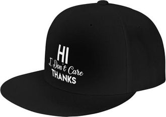Generic Salut, Je MEn Fiche. Merci. Homme Femme Strapback Cap Mode Snapback Chapeau S&eacute;chage Rapide Casquette Hip Hop pour Trucker Golf Camping