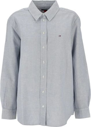 Tommy Jeans Damen, Blusen & Hemden, Blau, MGr&ouml;&szlig;e