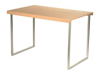 Eurosilla Beat Collection Butterfly Couchtisch Stahl matt verchromt, 70 x 120 x 40 cm, Natur R1