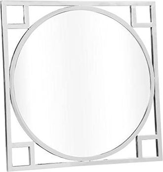 DKD Home Decor Wandspiegel Silber Glas Stahl (70 x 2 x 70 cm)