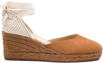 Maneb&igrave; Femme, Chaussures, Brun, Taille: 41 EU Espadrilles &agrave; brides et bout amande