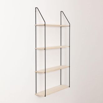 Sklum Wandregal aus Holz und Stahl, Arison - (mehr Farbe)