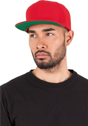 Flexfit Classic Snapback Cap, M&uuml;tze f&uuml;r Kinder, One Size, Farbe red