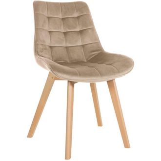 Clp Chaise marrone en velours de ruisseau