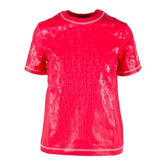 Diesel Femme, Tops, Rose, Taille: 36 FR Coton &Eacute;lasthanne T-shirt