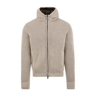 Moorer Beiger Herrenmantel Misone-Cw1 V3070 - - Knitwear - Herren - Beige - 2XL