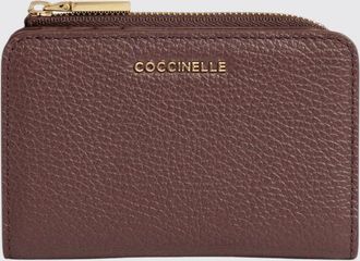 Coccinelle Portefeuille &agrave; deux volets Metallic Soft en cuir grain&eacute;