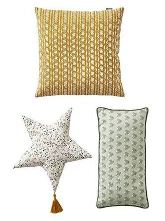 Vertbaudet Lot de 3 Coussins Multicolore TU