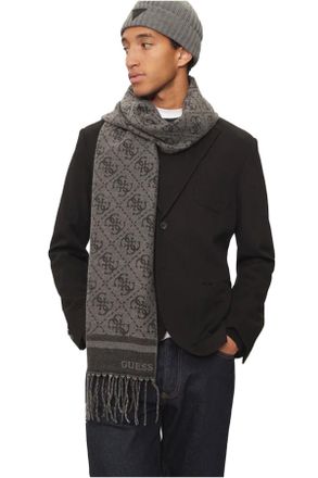 Guess Schal Milano Scarf 30X175 Black/Grey grau