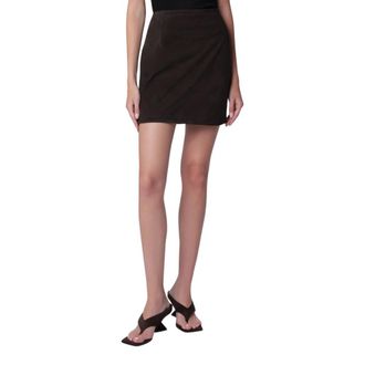 Rotate Rotate Birger Christensen, Femme, Jupes, Brun, Taille: 40 FR Mini-jupe en daim