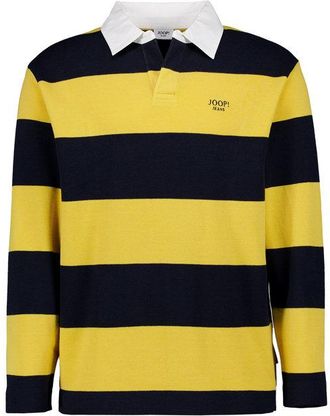 Joop Herren Pullover blau Baumwolle gestreift