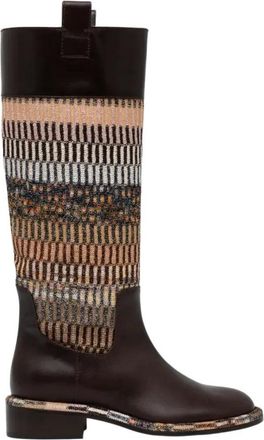Missoni Femme, Chaussures, Brun, Taille: 38 EU Clo Bottes Hautes