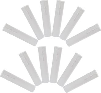 Aboofan Toyvian 12 St&uuml;ck E14 Kerzenfassungsschutzh&uuml;llen aus Hitzebest&auml;ndigem Kunststoff 105cm Hohe Tropfkerzenh&uuml;lsen f&uuml;r Kronleuchter und Pendelleuchten Lampe