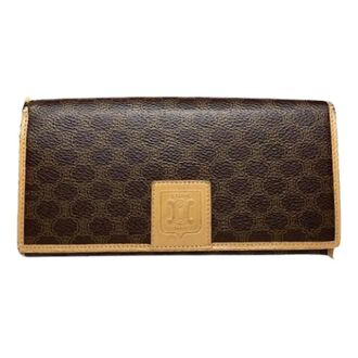 Celine Pre-owned Leder-Geldb&ouml;rse - - Pre-owned - Damen - Braun - ONE SIZE