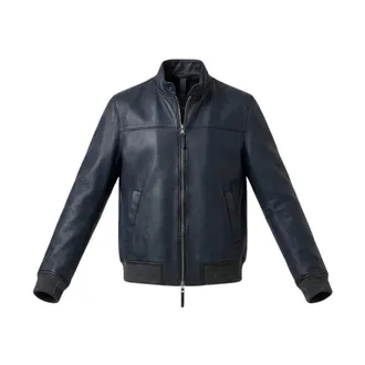 The Jack Leathers Herren, Jacken, Blau, 2XLGr&ouml;&szlig;e