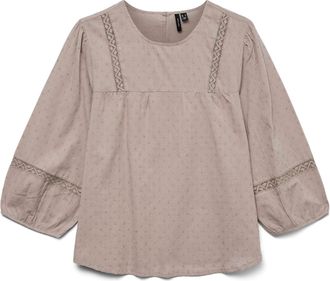 Vero Moda Vmtrine 3/4 Lace Top WVN Ga Noos