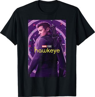 MARVEL Hawkeye Clint Weihnachten Lights Bullseye T-Shirt