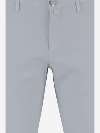 Jacob Cohen Mens Trousers Stretch Cotton Blend Light Blue