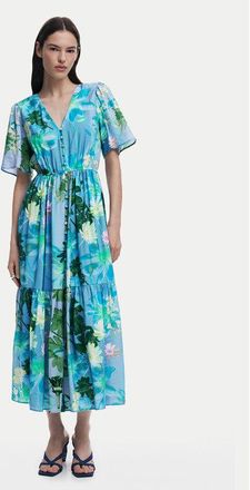 Desigual Hemdkleid Nancy 25SWVW18 Blau Regular Fit