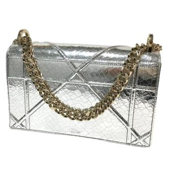 Dior Pre-owned Cuir sacs-dior - Femme - Pre-owned - Gris - Taille: ONE Size