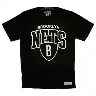 Mitchell & Ness Homme, Tops, Noir, Taille: XL Team Arch T-Shirt