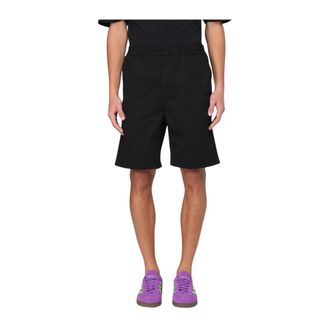 Carhartt Work in Progress Homme, Shorts, Noir, Taille: XL Shorts réguliers noirs élégants pour hommes