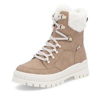 Rieker Evolution W2174 RiekerTEX Bottines à lacets pour femme Semelle lâche Imperméable, Beige 20, 42 EU