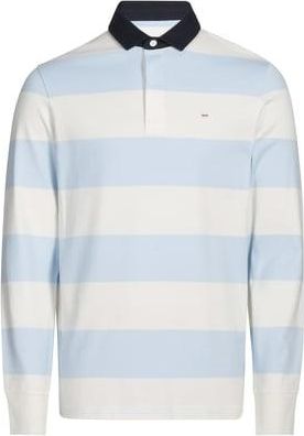 Eden Park Polo ray&eacute; &agrave; manches longues en coton