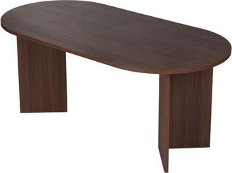 Hanah Home Table &agrave; manger en bois Sablin - 180 x 89 x 75 cm - Noyer