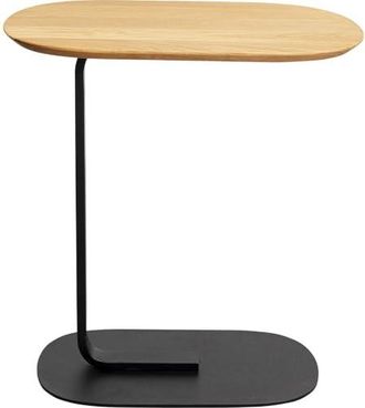 Kare Design Design Beistelltisch Tassilo, Schwarz, C-Form für Laptop, Mobiler Kaffeetisch, Couchtisch, Wohnzimmertisch, Rechteckig, Skandi Style, Massivholz Tisch