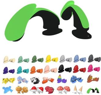 Generic Pantoufle Nuage Requin avec Nageoires Dr&ocirc;les 3D en Forme de Corne de Glace, Pantoufle Requin Nuage avec Nageoires Dr&ocirc;les Panda Fraise Bonnet de P&egrave;re N