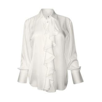 Nouvelle/Silk95Five Femme, Blouses et Chemises, Blanc, Taille: 36 FR Bordeaux Shirt
