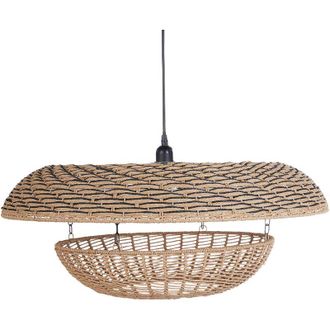 Beliani Beliani - Lampe Suspendue Moderne Abat-Jour en Corde de Papier Eclairage Naturel Kidepo