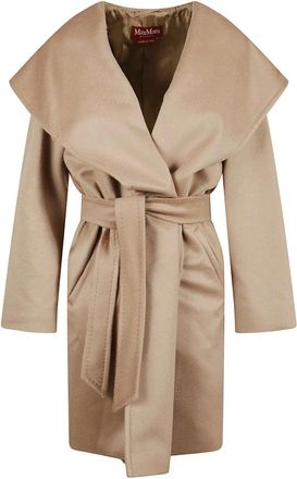 Max Mara Femme, Manteaux, Brun, Taille: 36 FR Newmang Wool Coat