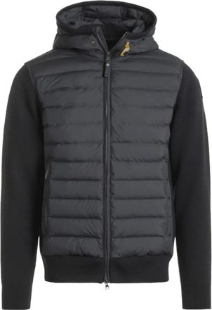 Parajumpers Homme, Vestes, Noir, Taille: XL Sweat &agrave; Capuche avec Finition Duvet