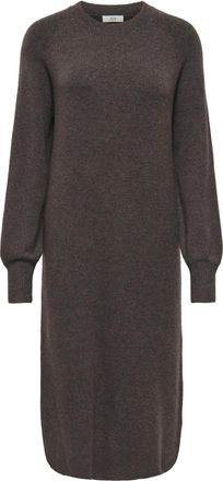 Jacqueline de Yong JdY Damen Jdyrue Life L/S Maxi Dress KNT, Bracken, XS