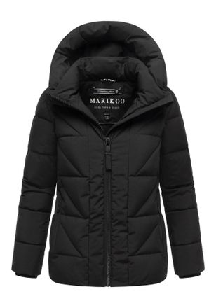 Marikoo Damen Winterjacke Kuschelnasee mit Kapuze und Fleecefutter