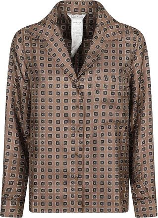 Max Mara Femme, Blouses et Chemises, Brun, Taille: 32 FR Mxmdisco Shirt