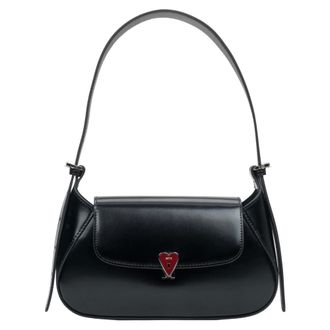 Estro & Luminara Femme, Sacs, Noir, Taille: ONE Size Petit sac bandouli&egrave;re en cuir