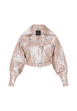 Faina Jacke Frauen beige silber