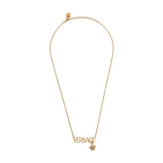 Versace Femme, Accessoires, Jaune, Taille: ONE Size Logo Necklace