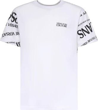 Versace Jeans Couture Homme, Tops, Blanc, Taille: L Maglietta T-Shirt