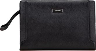 Burberry Clutches - Leather Clutch - Gr. unisize - in Schwarz - f&uuml;r Damen