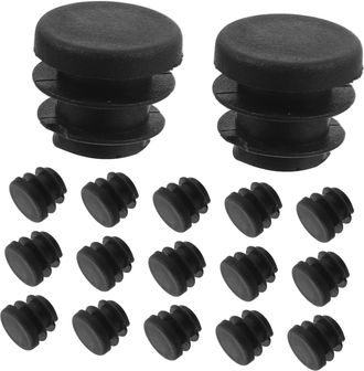 Soimiss 30 Stück Runde Kunststoffstopfen für Möbelbeine und Tischbeine Schwarze Rohr Endkappen für Zuverlässigen Schutz und Stabilität Installieren Elegant un