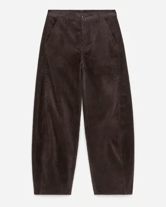 Arket Cordhose Mit Barrel Leg -Braun